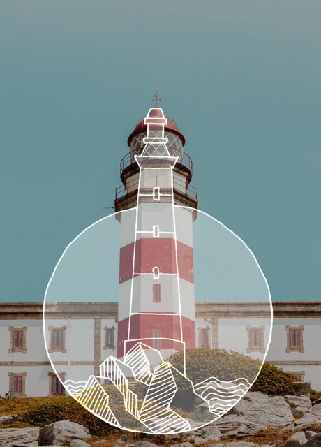 'lighthouse daylight' Poster by JMdrawings | Displate