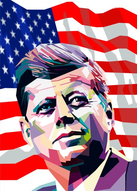 'Presiden John Kennedy' Poster by Bintang Studio | Displate
