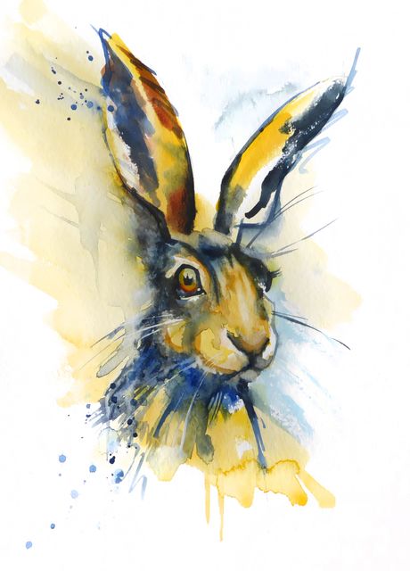 'Hare' Poster by Emma Parrish | Displate