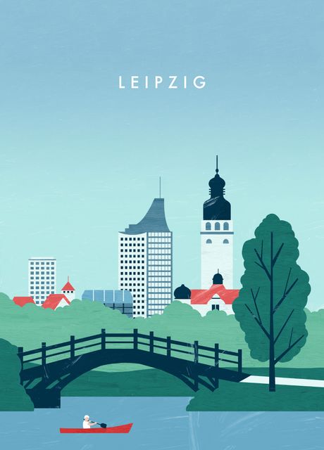 'Leipzig' Poster by Katinka Reinke | Displate