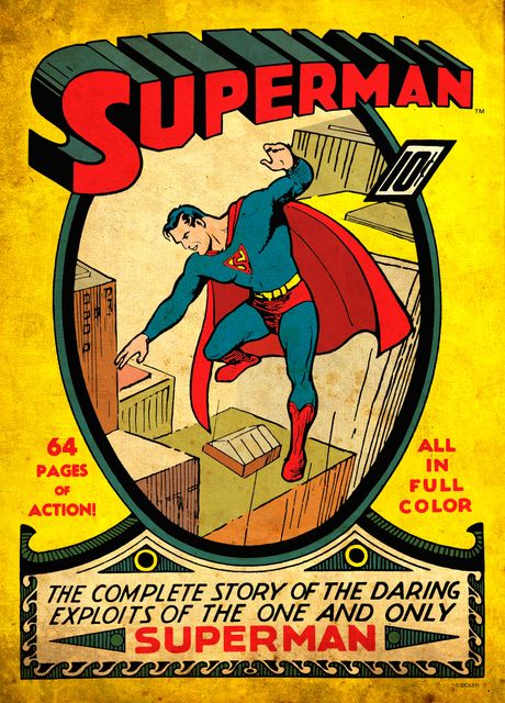 'Superman 1 by Joe Shuster' Poster by DC Comics | Displate