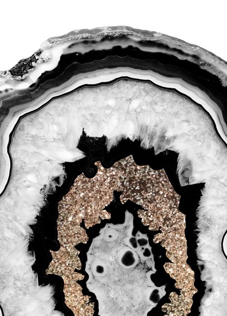 'Agate with Gold Glitter 1' Poster by Anita's & Bella's Art | Displate