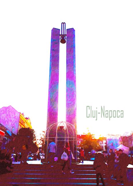 'Cluj Napoca Bell' Poster by Edy Art Space | Displate