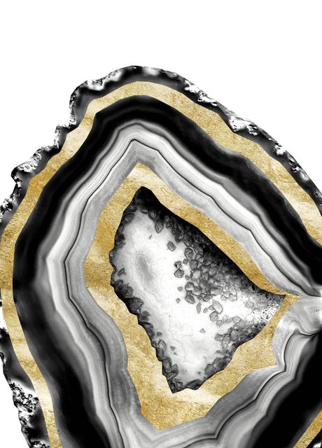 'Agate Gold Foil Glam 1 ' Poster by Anita's & Bella's Art | Displate