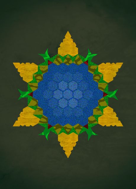 'Big blue flower' Poster by wagnerps | Displate