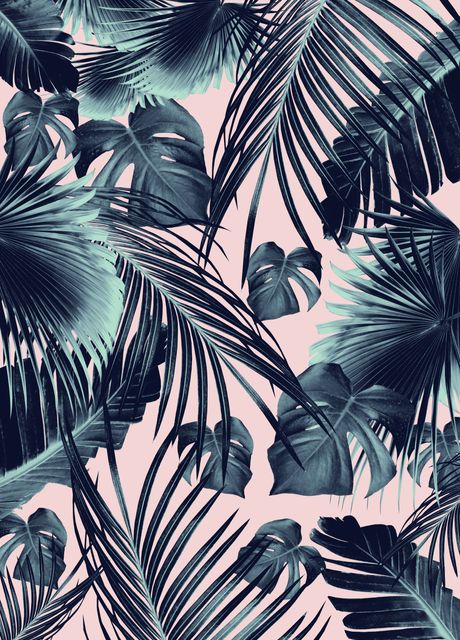 'Tropical Jungle Leaves 2' Poster, picture, metal print, paint by Anita ...
