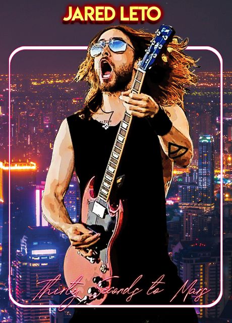 'Jared Leto Thirty Second' Poster by The Poster | Displate