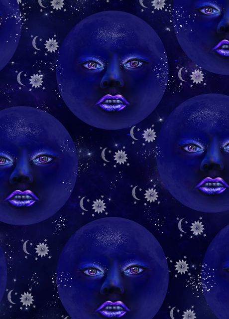 'Bipolar Moon' Poster by Moon Calendar Studio | Displate