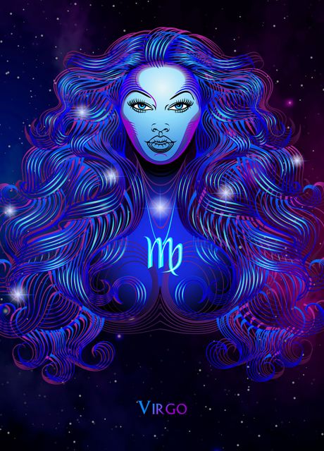 'Zodiac Virgo' Poster, picture, metal print, paint by Moon Calendar ...