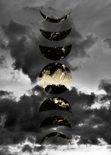 'Mystical Moon Phases 1 ' Poster by Anita's & Bella's Art | Displate
