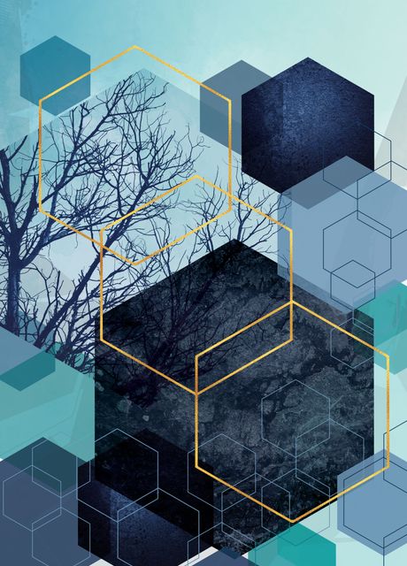 'Digital Landscape No 2' Poster, picture, metal print, paint by Urban ...