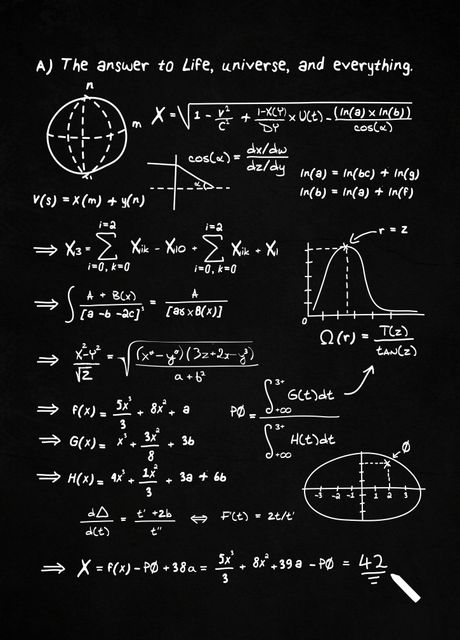 '42 is the Answer' Poster by Olivier Delmas | Displate