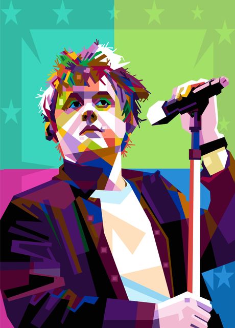 'Lewis Capaldi' Poster, picture, metal print, paint by baturaja vector ...