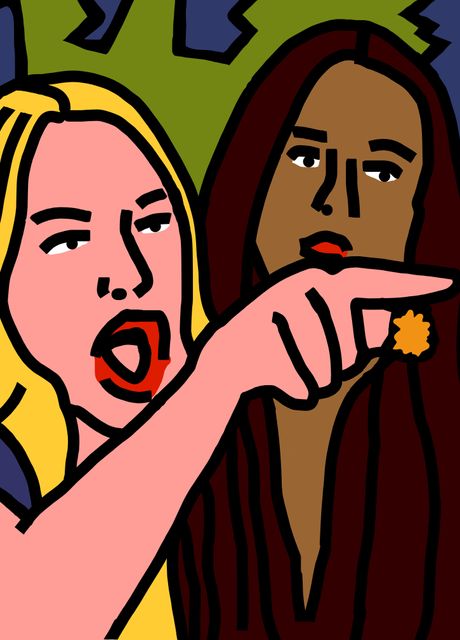 'Woman Yelling meme' Poster by ellenhenryart | Displate