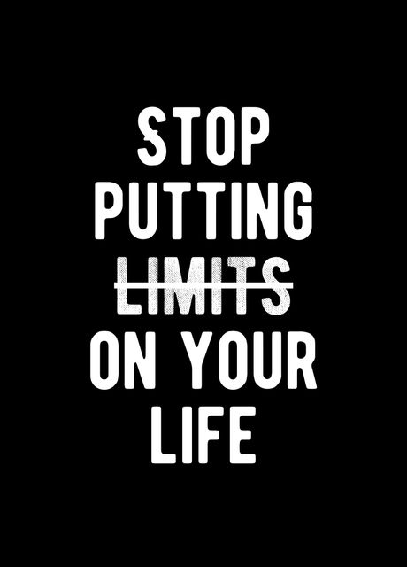 'Do Not Limit Your Life ' Poster by Motivational Flow | Displate