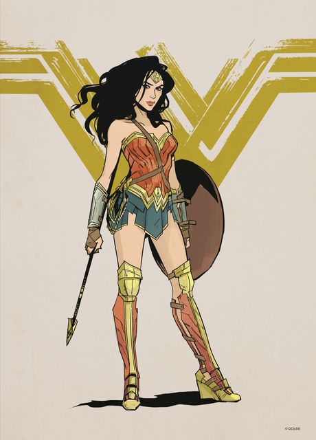 'Amazon' Poster, picture, metal print, paint by DC Comics | Displate