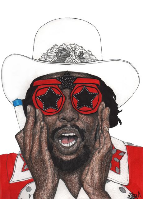 'Bootsy Collins' Poster by Paul Nelson-Esch | Displate