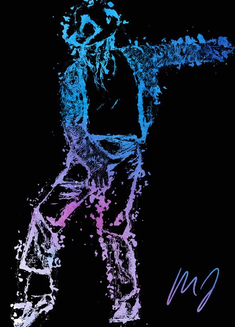 'MJ' Poster by dam art | Displate