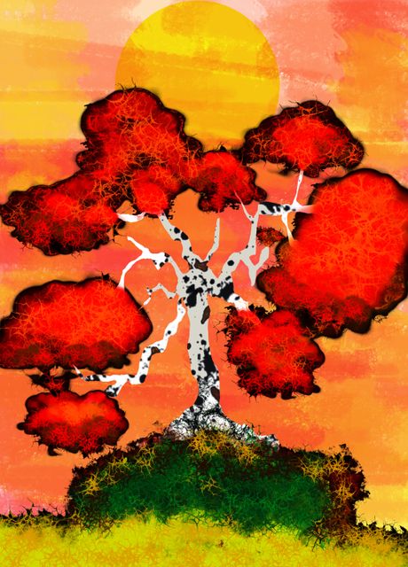 'Japanese maple tree' Poster by fateh selim | Displate