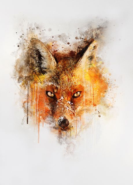 'Fox ' Poster by Cyberframe | Displate