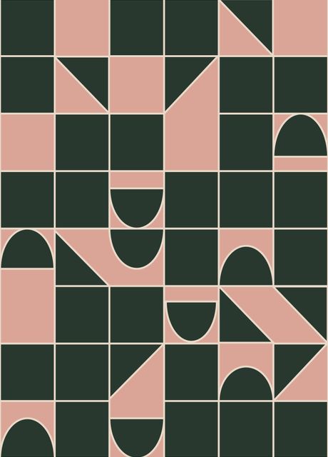 'Mid Century Mod in Green ' Poster by Beth | Displate