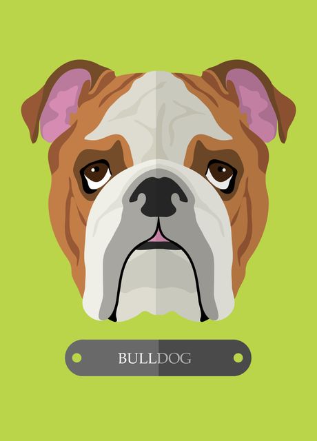 'bulldog' Poster by Queensy Collin | Displate