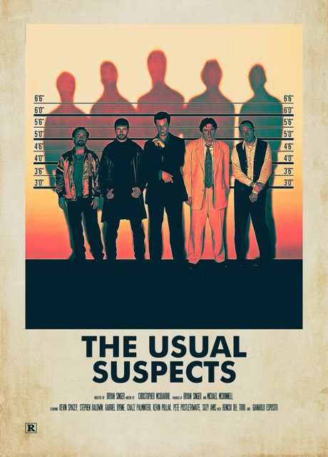 'THE USUAL SUSPECTS' Poster by Most Popular Cult posters | Displate