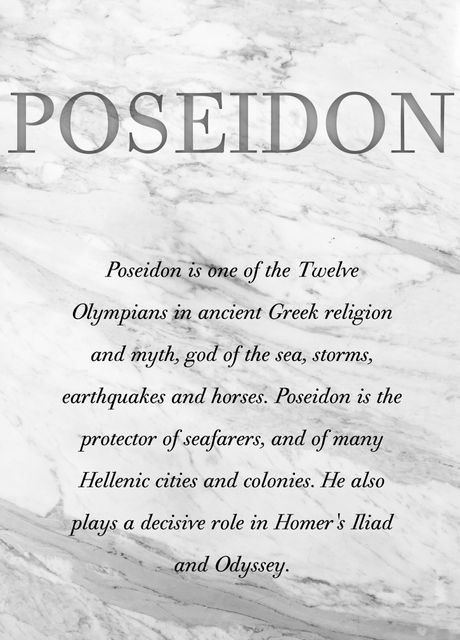 'Poseidon' Poster, picture, metal print, paint by Emily Pigou Art ...