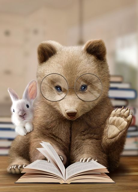 'BEAR AND RABBIT' Poster by Adam Lawless | Displate