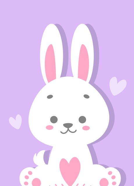 'cute rabbit' Poster by Queensy Collin | Displate