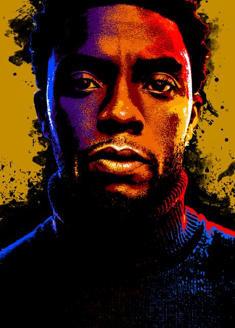 'Chadwick Boseman' Poster by Micho Abstract | Displate