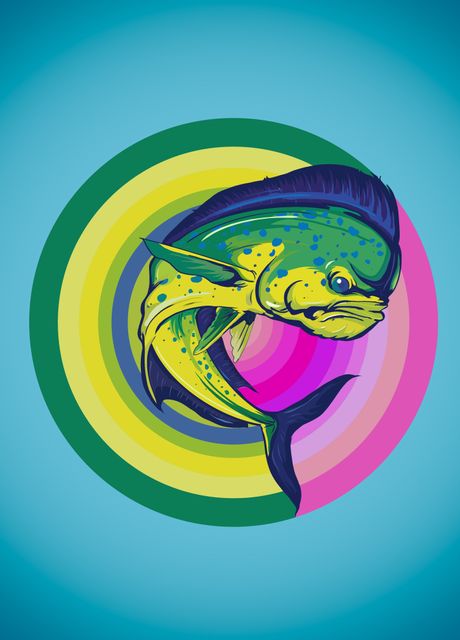 'The dancing fish' Poster by EZ Ezzy | Displate