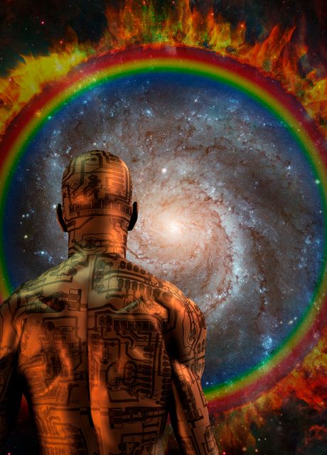 'Cyborg in space' Poster by Bruce Rolff | Displate