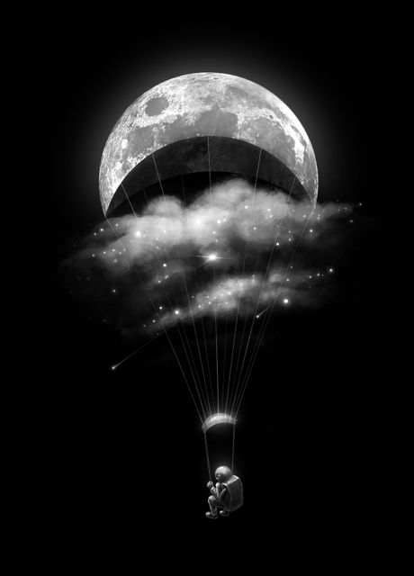 'Crescent Ride' Poster by Nicebleed | Displate