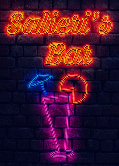 'Salieris Bar Neon Sign' Poster by Don Shop | Displate