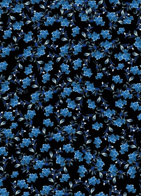 'Blue Flower Pattern 1 ' Poster by Anita's & Bella's Art | Displate