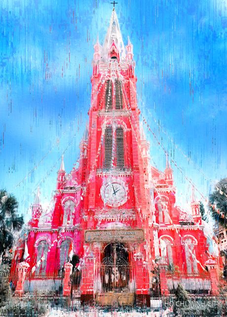 'PINK CHURCH' Poster by Studio Six | Displate