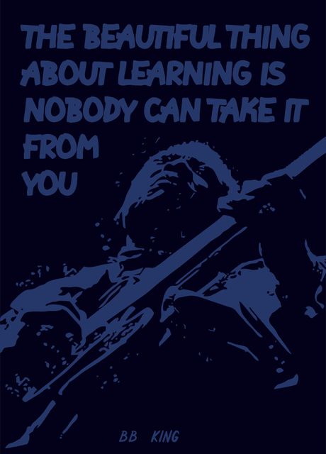 'BB KIng Quotes' Poster by Ahmad Hanafi | Displate