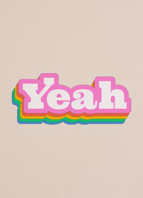 'Colorful Yeah' Poster by Seven Trees Design | Displate