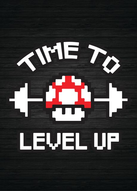'Time To Level Up Workout' Poster by CHAN | Displate