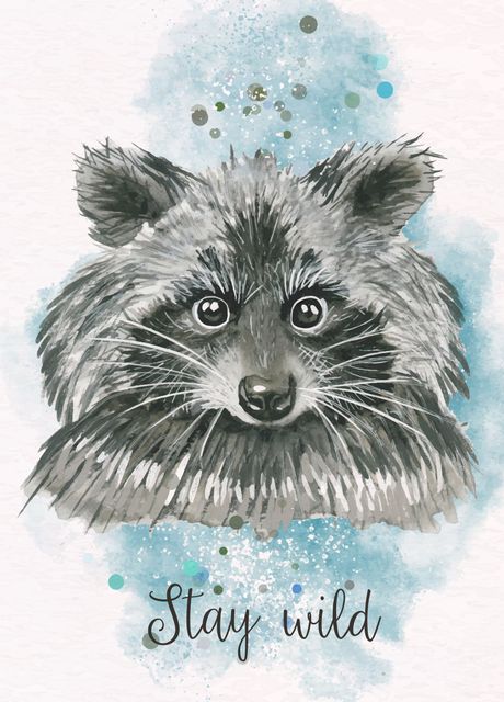 'raccoon' Poster by Queensy Collin | Displate