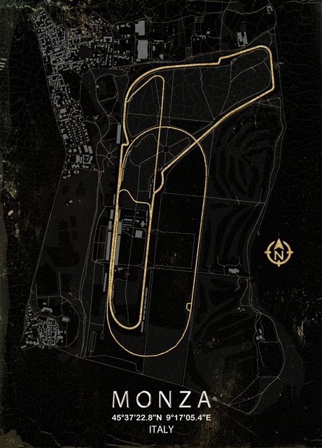 'MONZA CIRCUIT' Poster by Studio Six | Displate