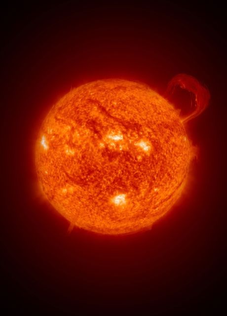 'Handle shaped Prominence' Poster by NASA | Displate