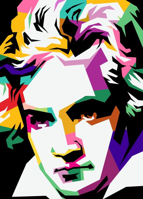 'Ludwig Van Beethoven' Poster by Barnawi Madjiani Thahir | Displate