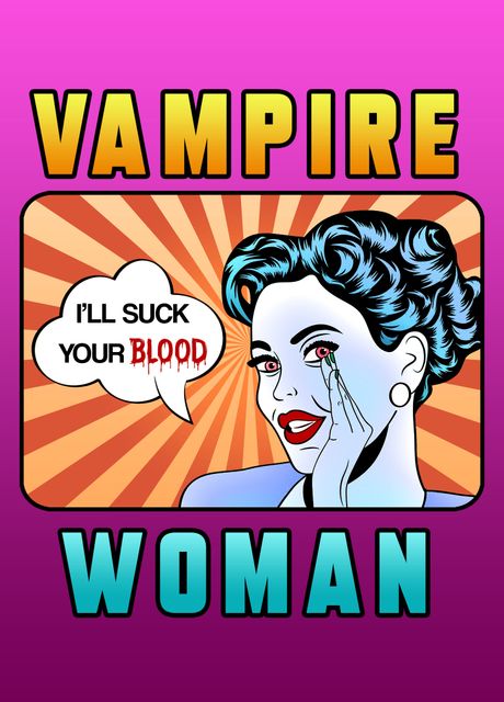 'VAMPIRE WOMAN' Poster by theanomalius | Displate