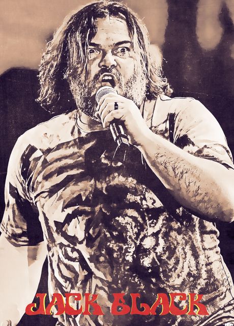 'Jack Black' Poster by Anxhela Sufa | Displate