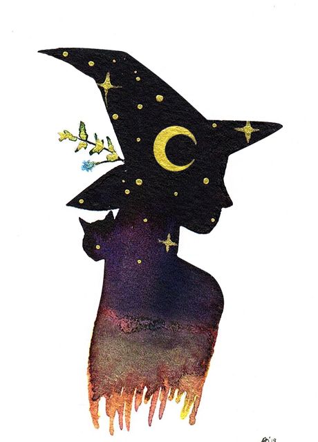 'Watercolor Witch' Poster by LadyPotato | Displate