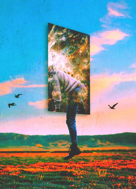 'The Escape' Poster, picture, metal print, paint by seam less | Displate