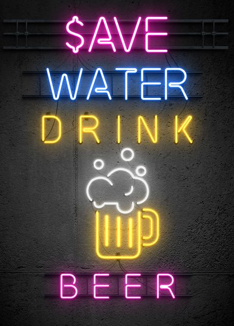 'BEER SIGNAGE' Poster by Studio Six | Displate