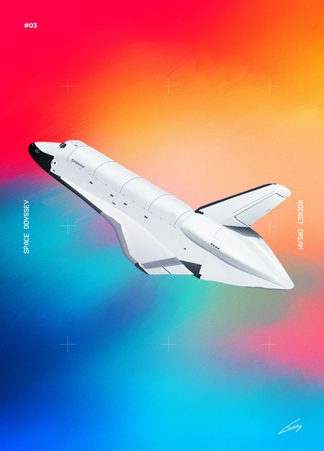 'Rocket dream' Poster by Romain GERMAIN | Displate